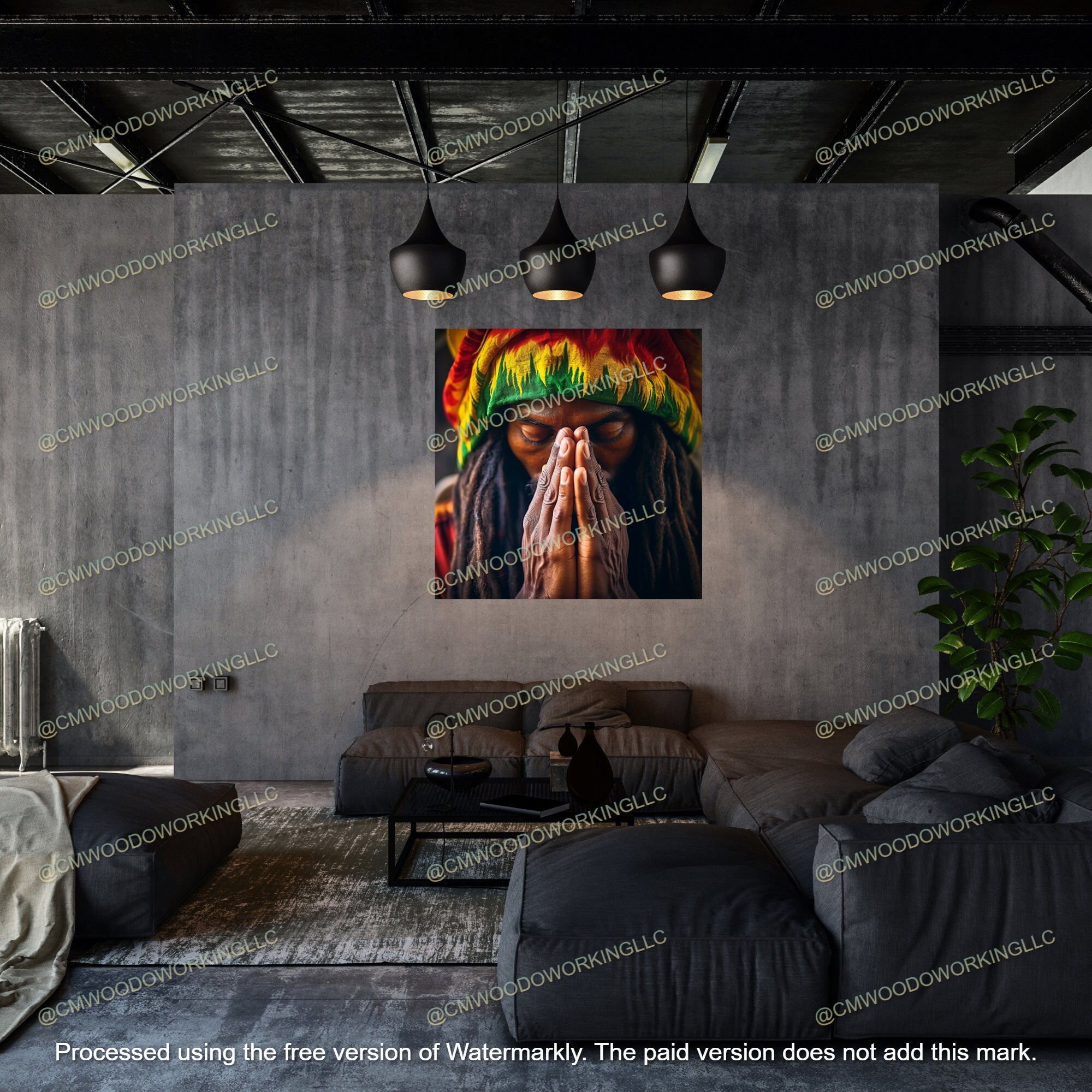 Rasta Digital Image Print, Jamaican Art Poster, Reggae Wall Decor, Bob ...