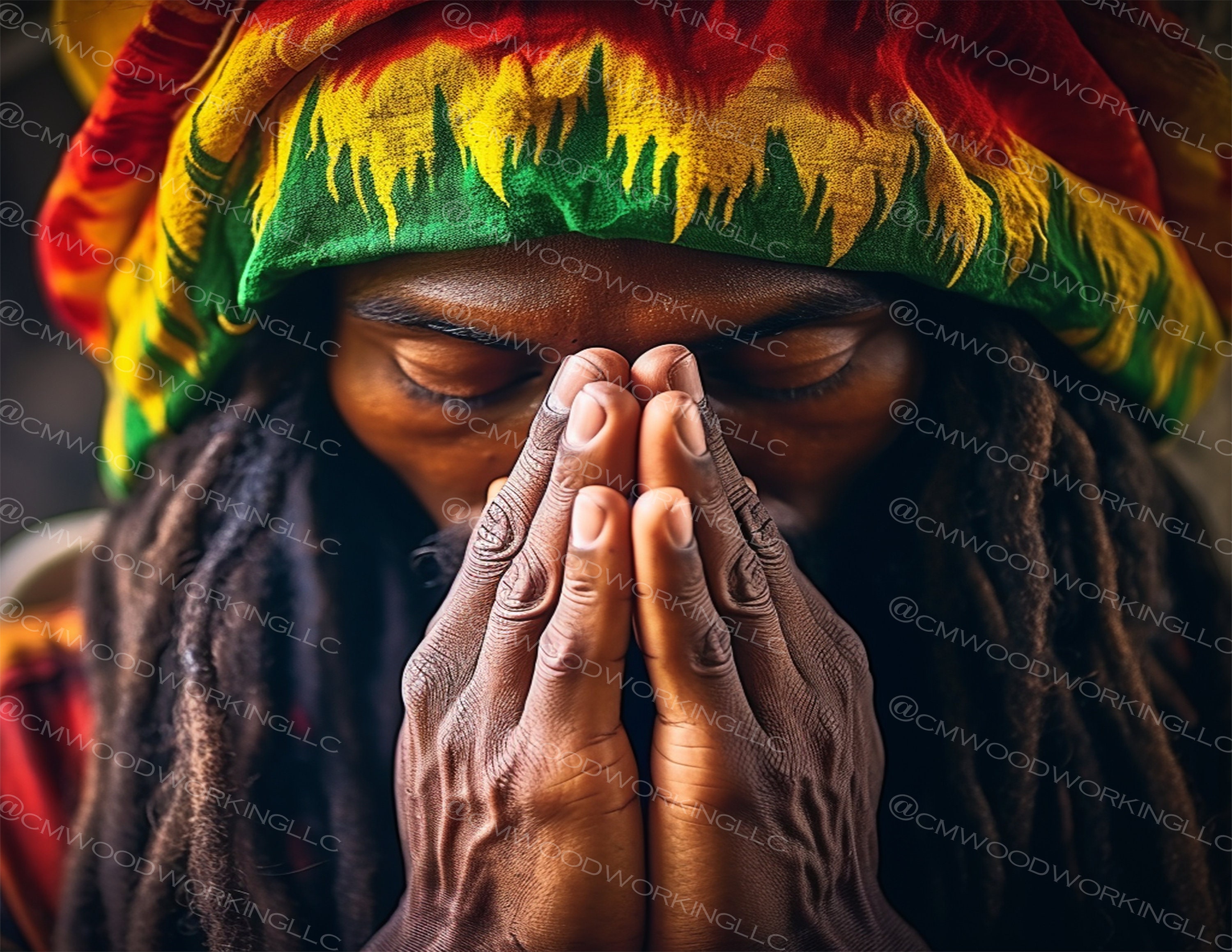 Rasta Digital Image Print, Jamaican Art Poster, Reggae Wall Decor, Bob ...
