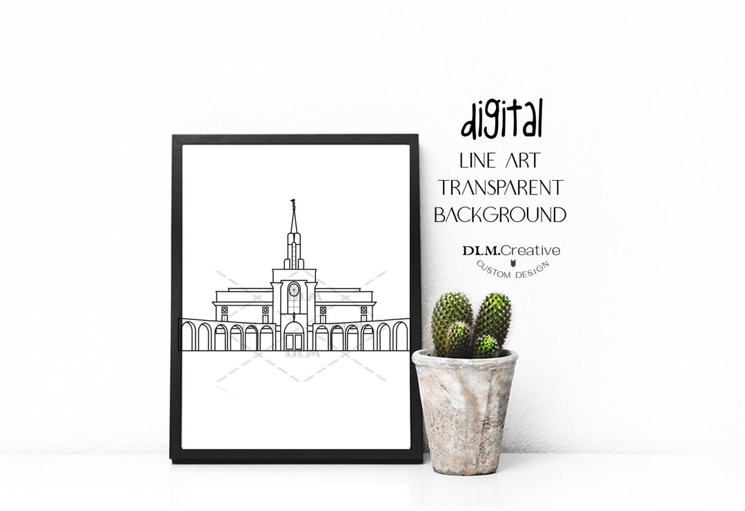 Bountiful Utah Temple Line Drawing LDS Temple Temple Clip Art Temple ...