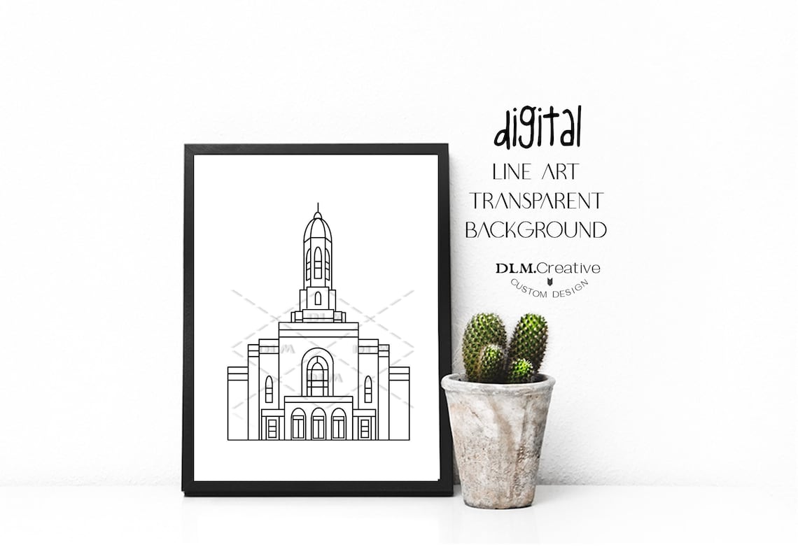 Ephraim Utah Temple Line Drawing LDS Temple Temple Clip Art Temple ...