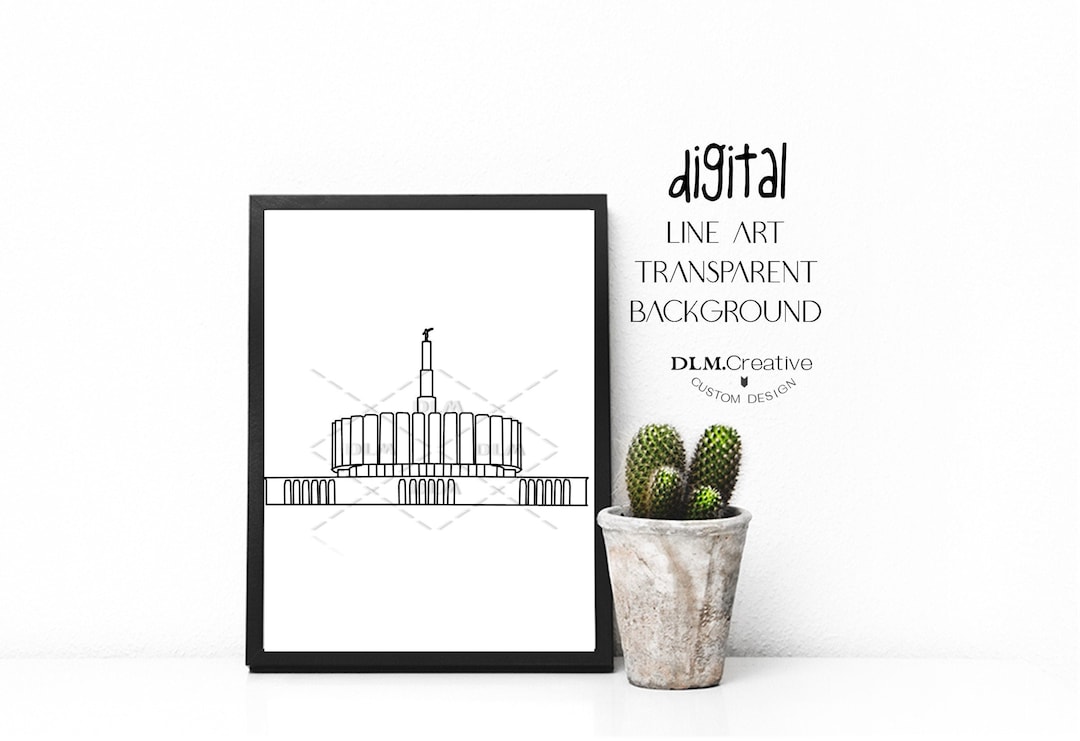 Provo Utah Temple Line Drawing LDS Temple Temple Clip Art Temple ...