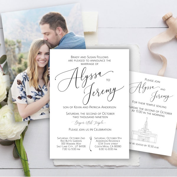 Wedding Invitation Temple - Etsy