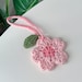 Handmade Crochet Sakura Flower Keychain: Milk Cotton Amigurumi - Etsy