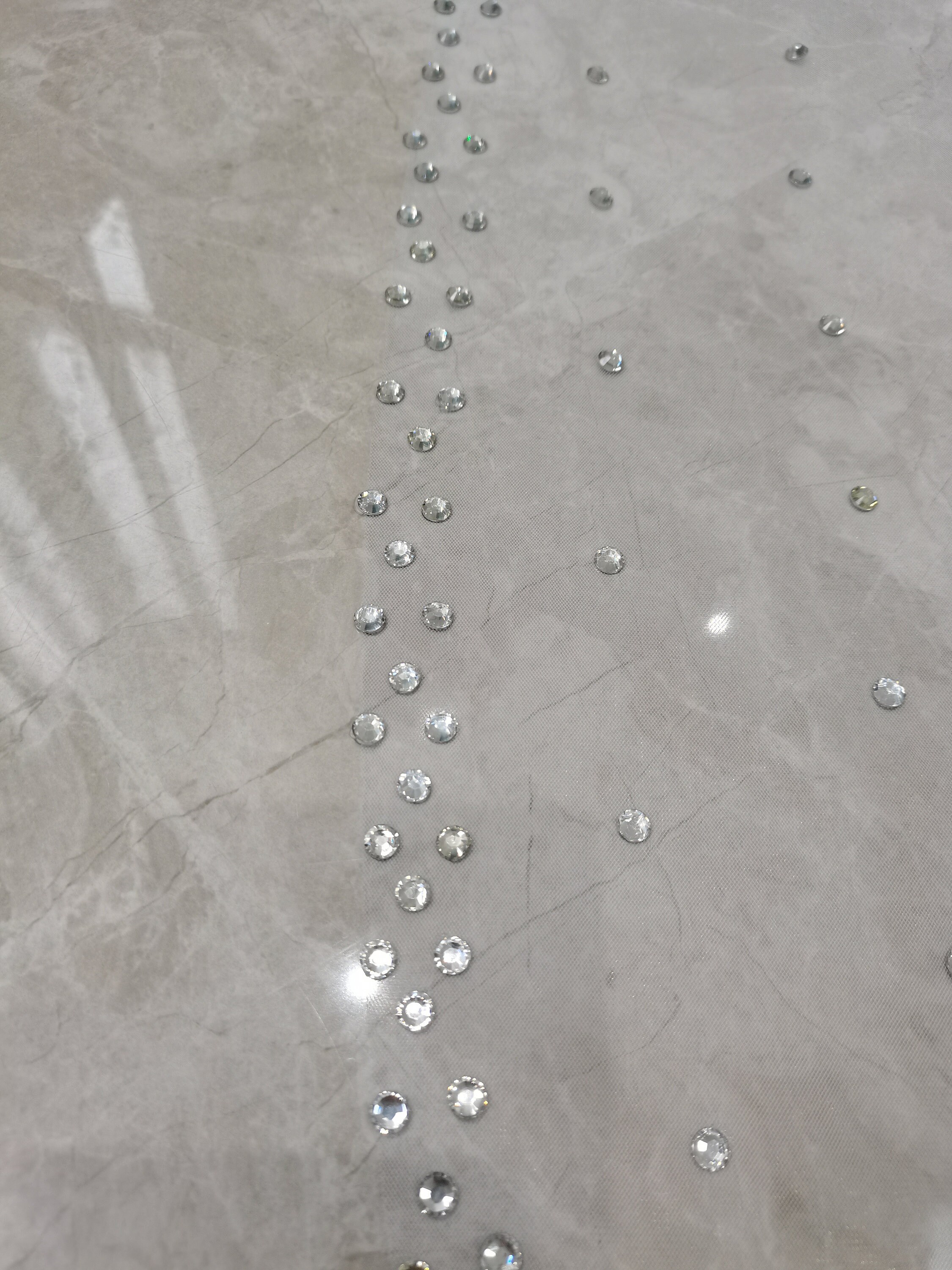 Cathedral Crystal Veil Crystal Wedding Veil Scattered | Etsy