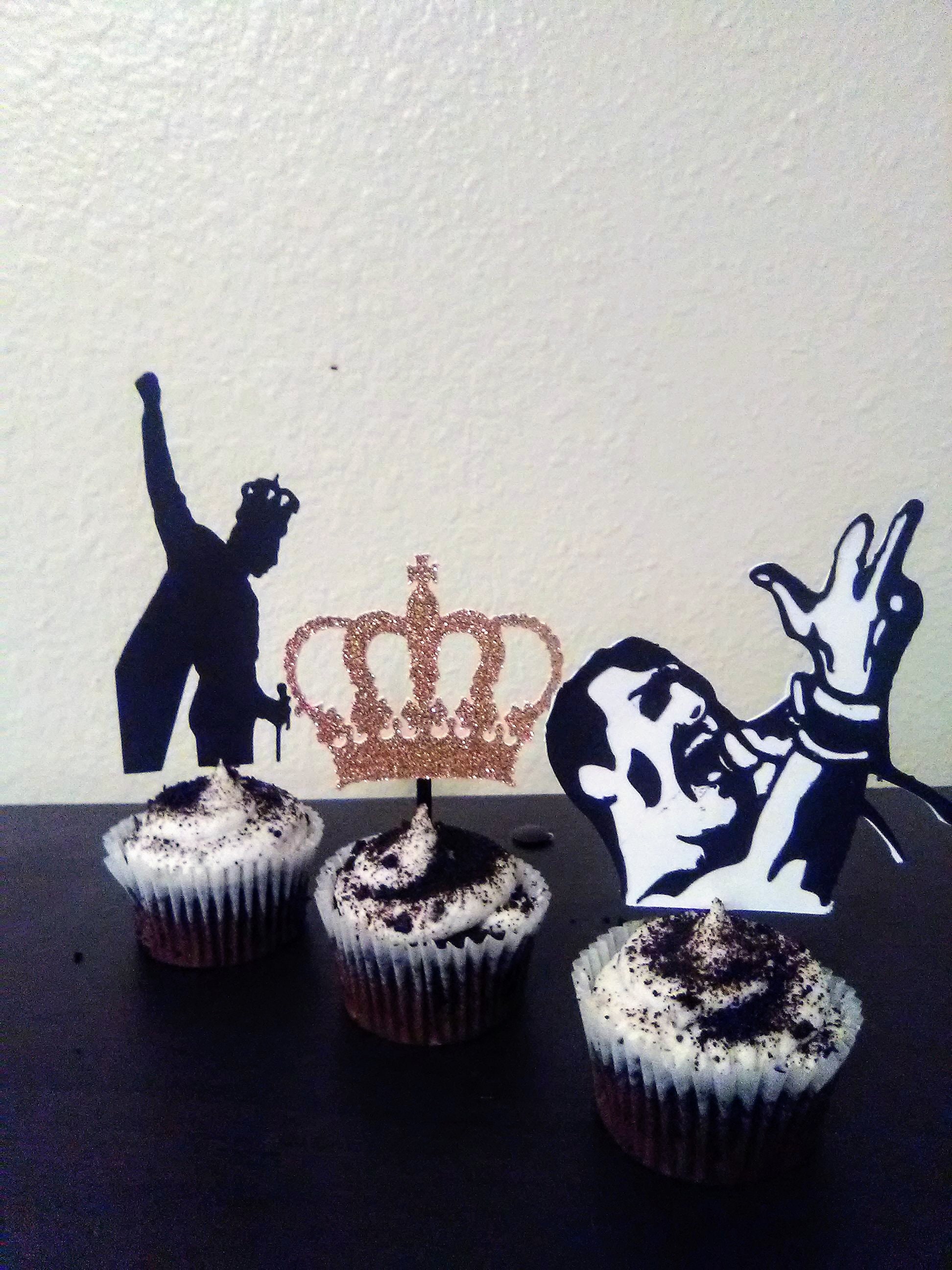 Freddie Mercury Cupcake Toppers, Queen Rock Band, Freddie Mercury Party ...
