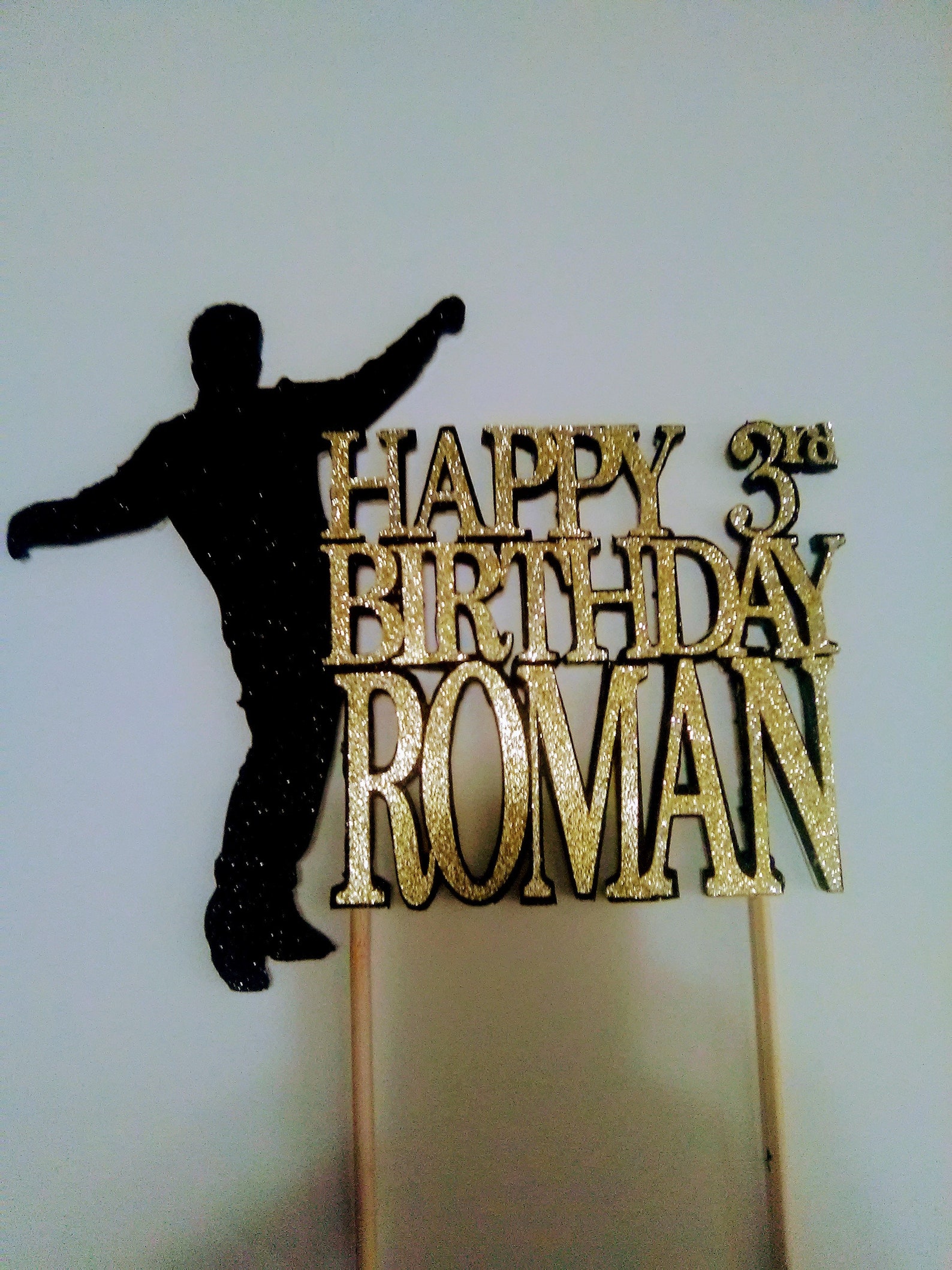 Bruno Mars Happy Birthday Cake Topper Bruno Mars Party | Etsy