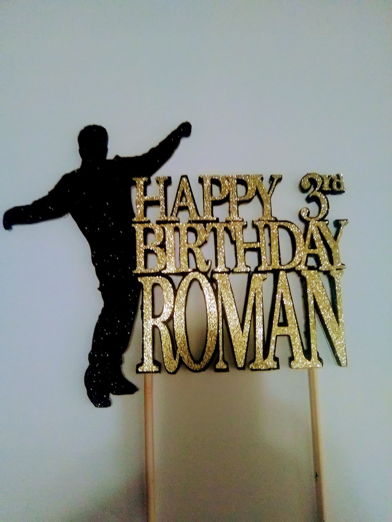 Bruno Mars Happy Birthday Cake Topper Bruno Mars Party | Etsy