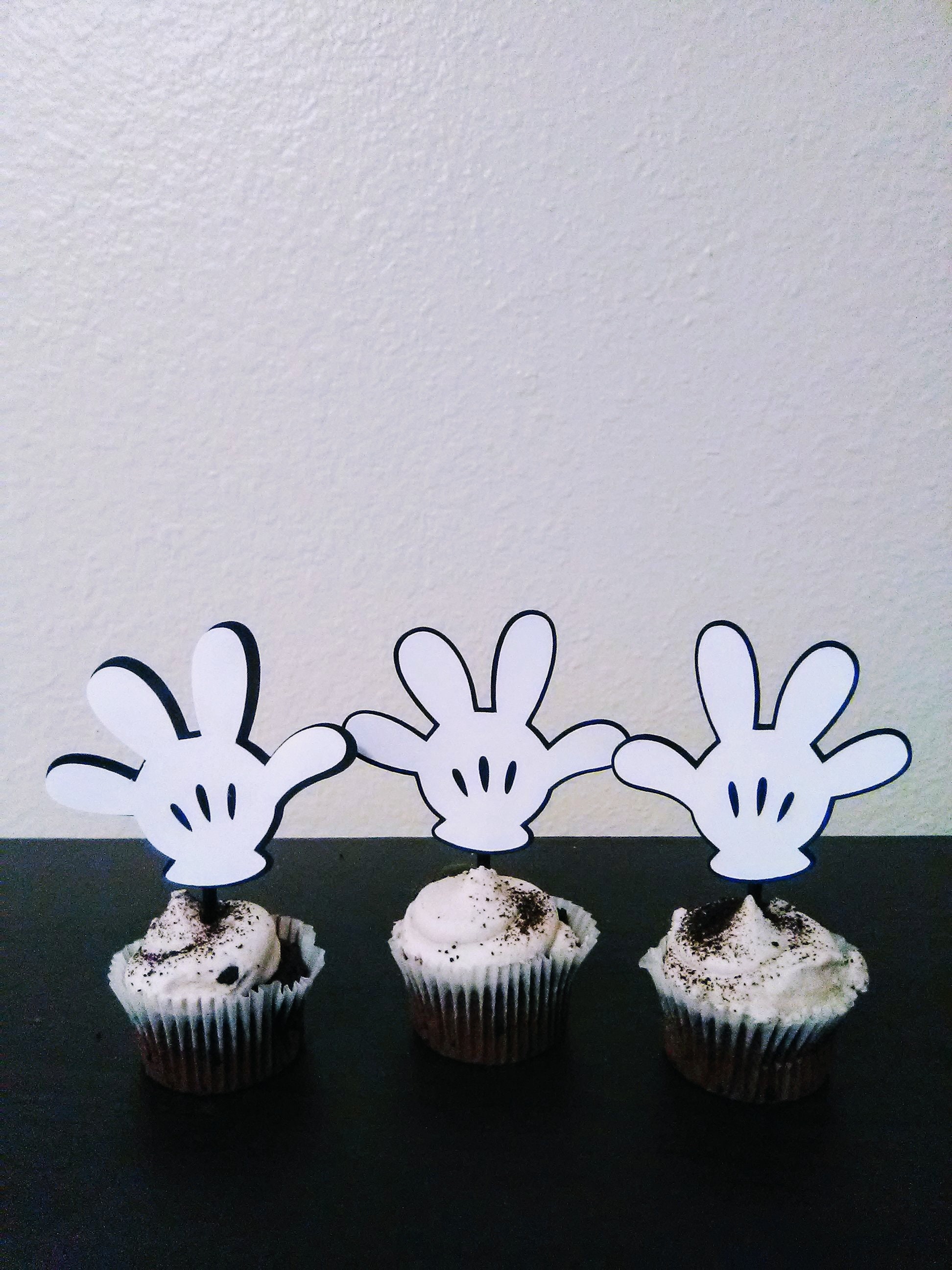 Mickey Mouse Cupcake Toppers Mickey Party Decoration Cupcake | Etsy