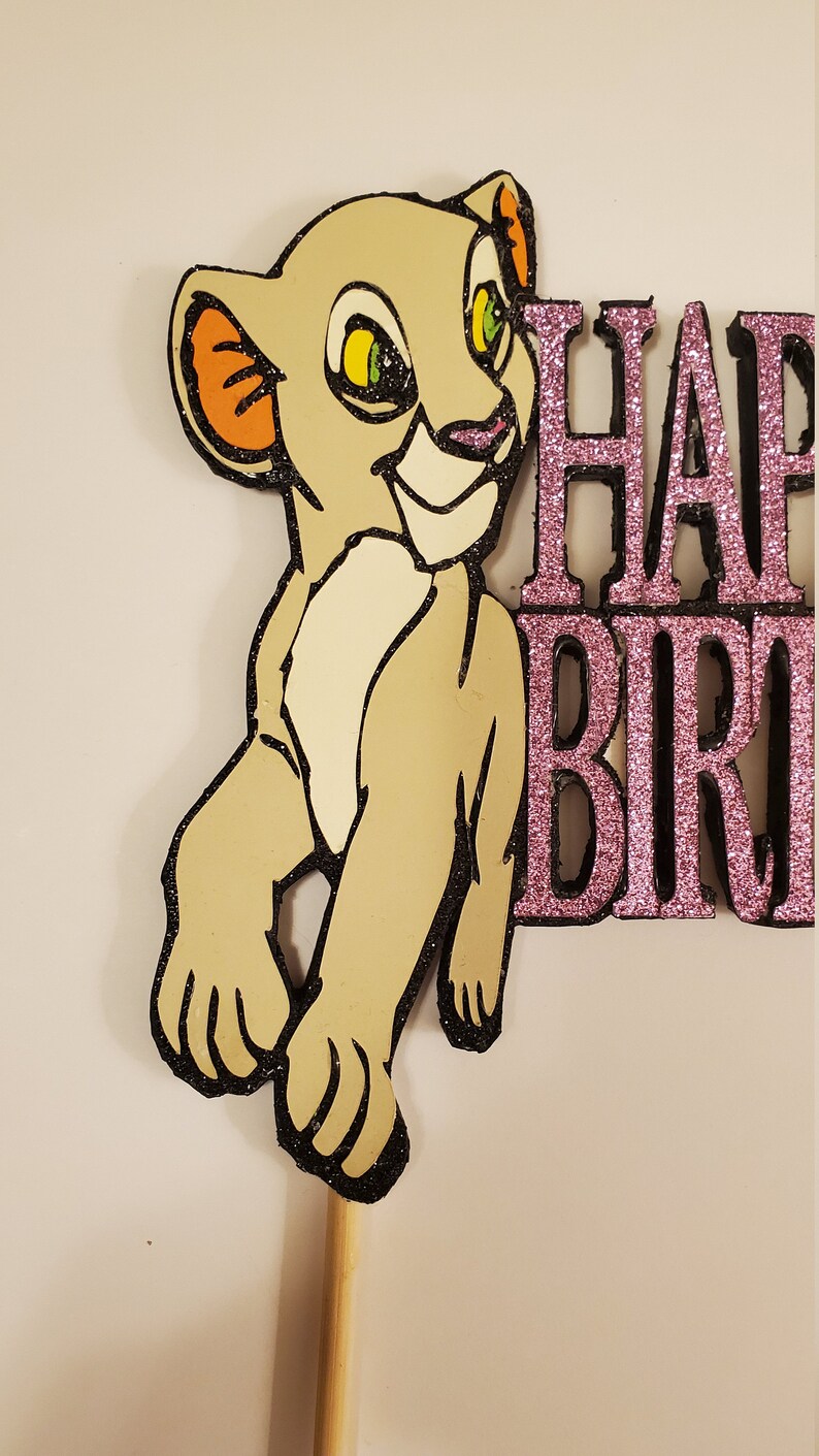 The Lion King Cake Topper Simba Nala Party Decoration Cake - Etsy