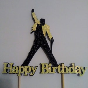 Freddie Mercury Cake Topper, Queen Rock Band, Party Decorations - Etsy