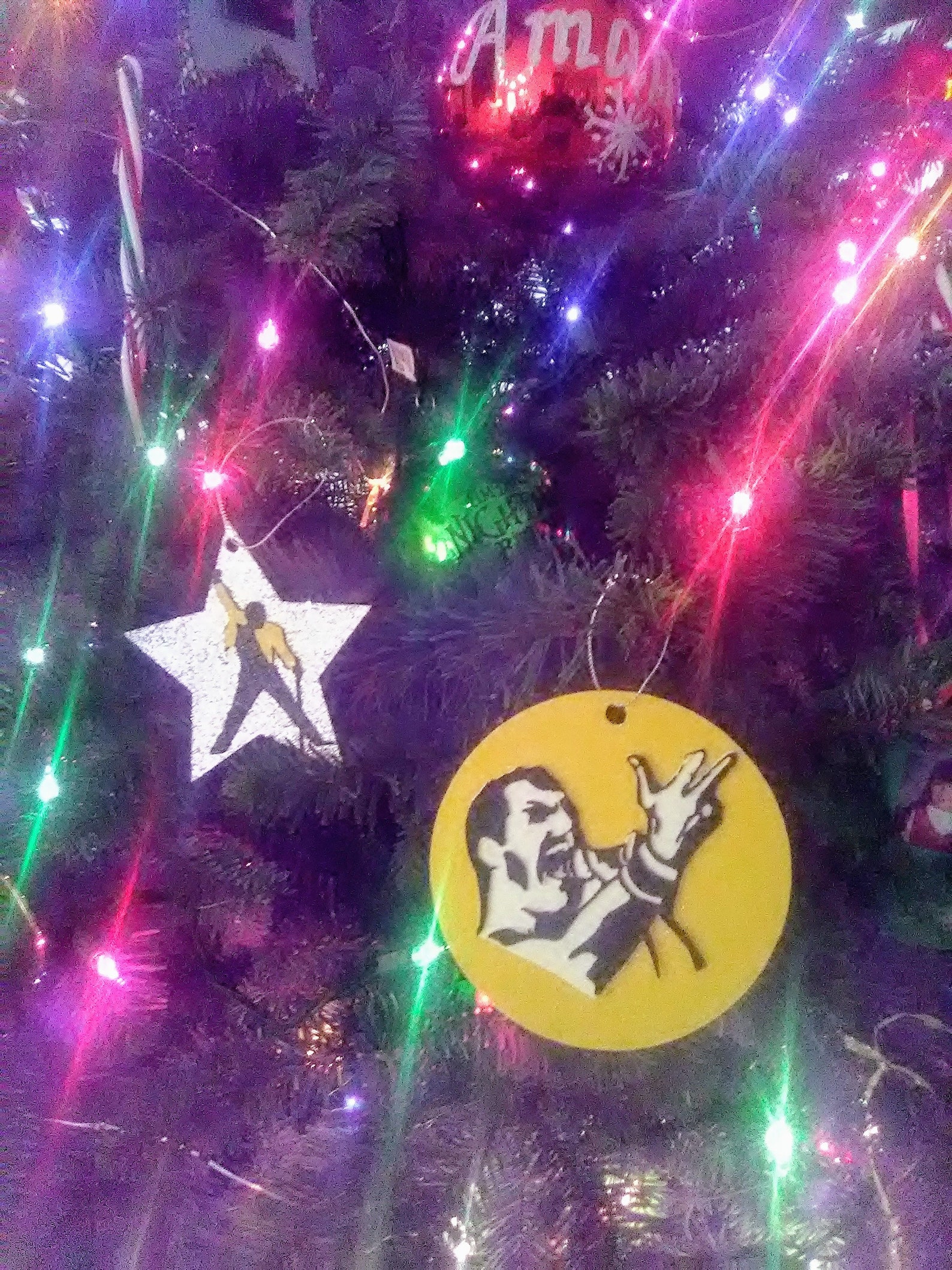Freddie Mercury Christmas Tree Ornament, Queen Rock Band, Christmas ...