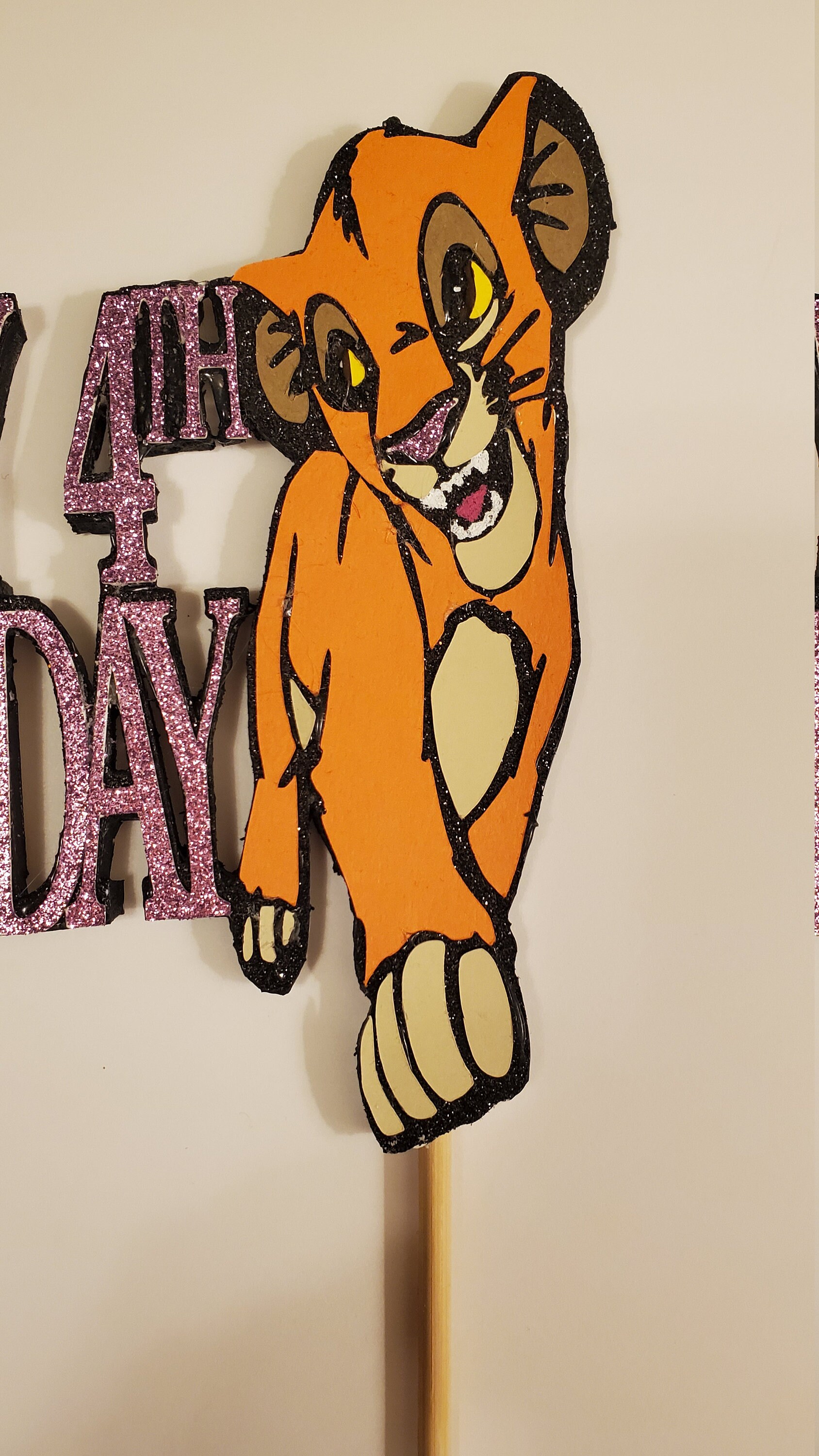 The Lion King Cake Topper Simba Nala Party Decoration Cake - Etsy