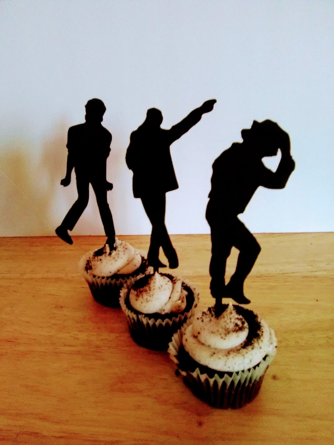 Michael Jackson Cupcake Toppers Silhouette, MJ Party Decorations, 12 ...