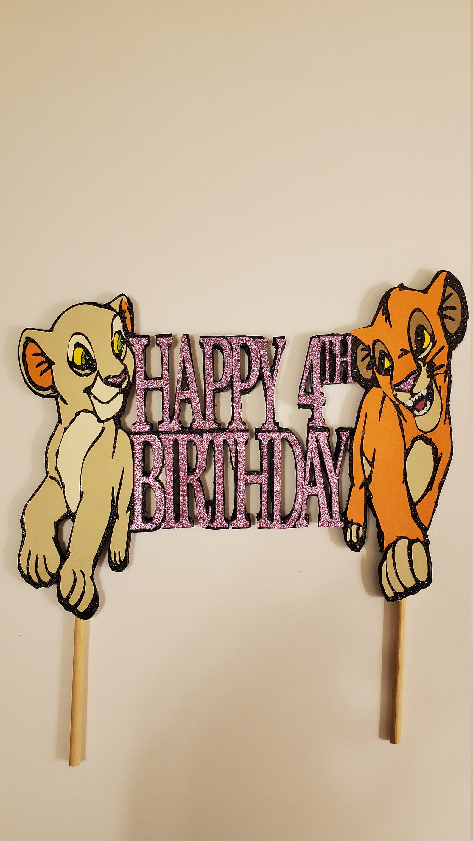 The Lion King Cake Topper Simba Nala Party Decoration Cake - Etsy