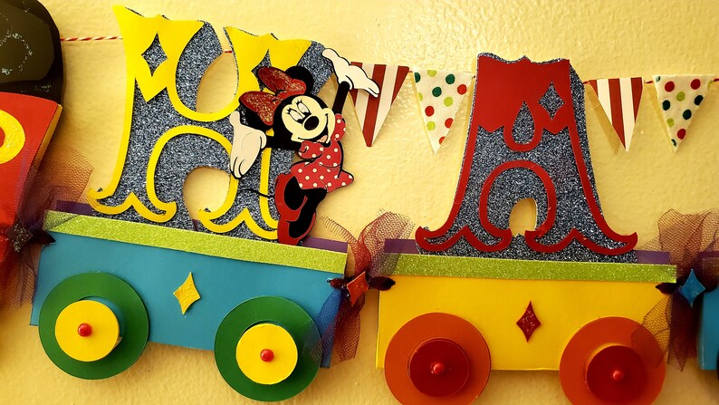 Casey Jr Train Banner, Mickey Mouse and Friends, Mickey Mouse Party ...