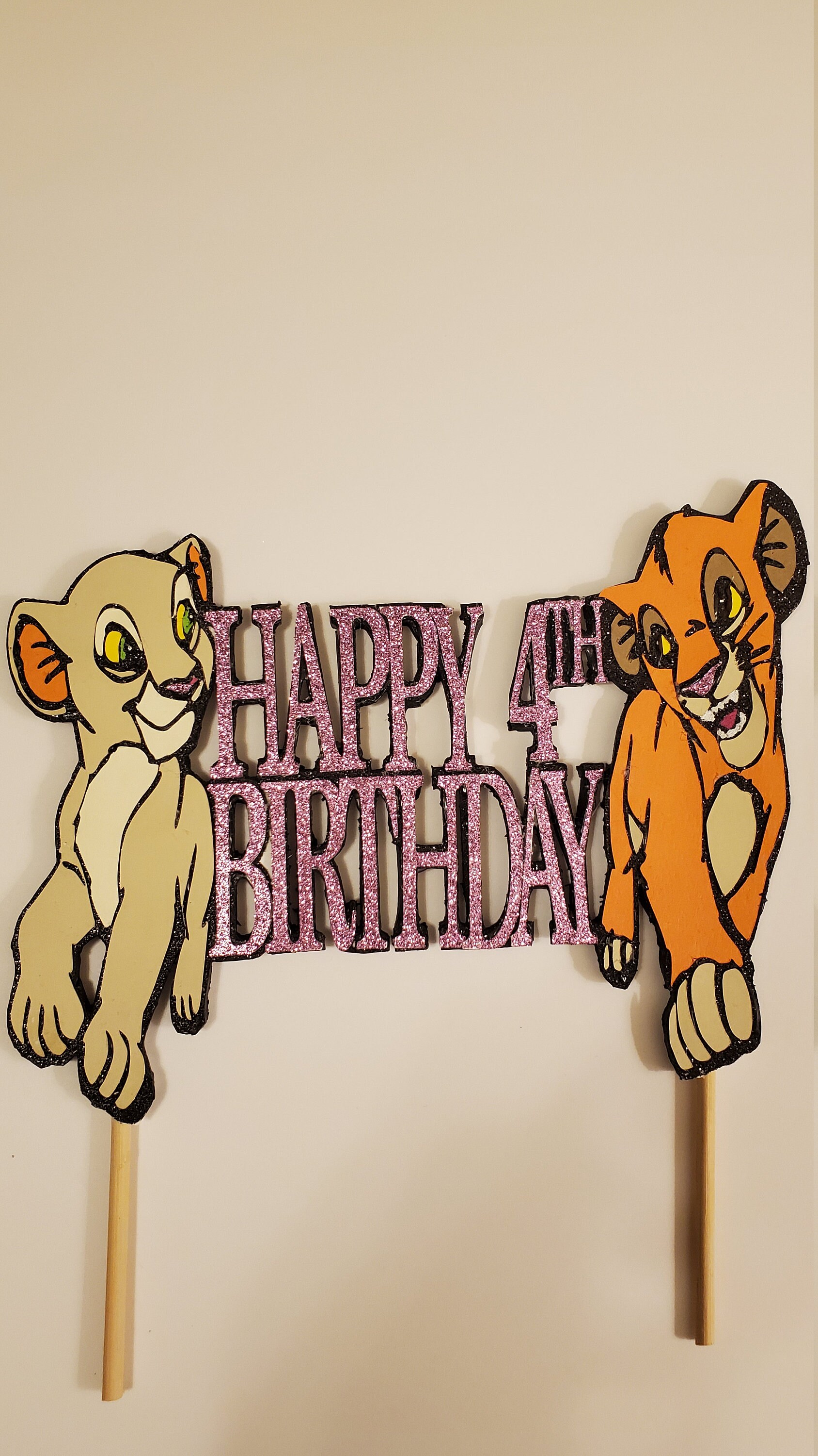 The Lion King Cake Topper Simba Nala Party Decoration Cake - Etsy