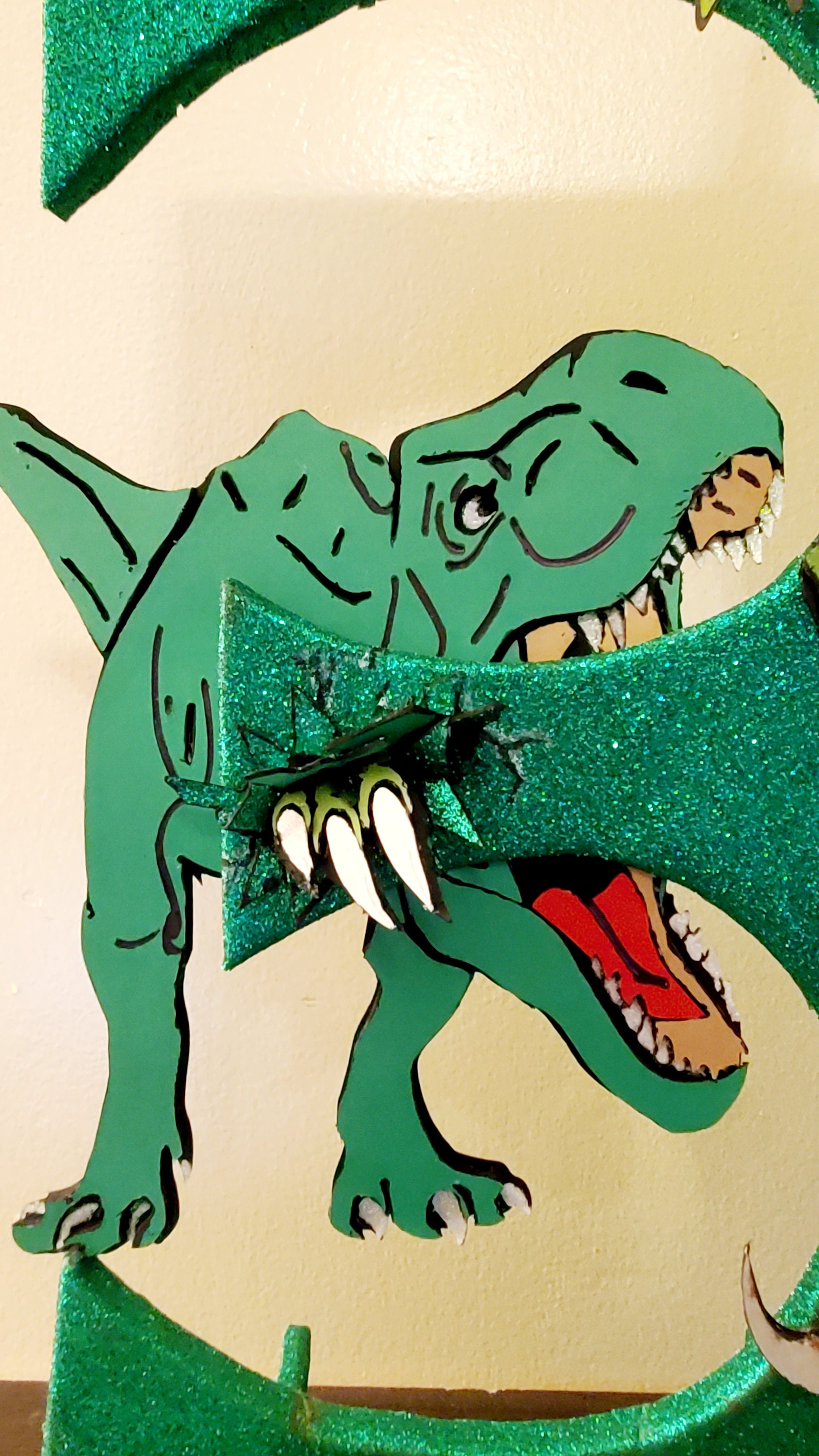 T-Rex Number Centerpiece Dinosaur Birthday Decoration T-Rex | Etsy