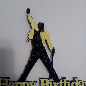 Freddie Mercury Cake Topper, Queen Rock Band, Party Decorations - Etsy