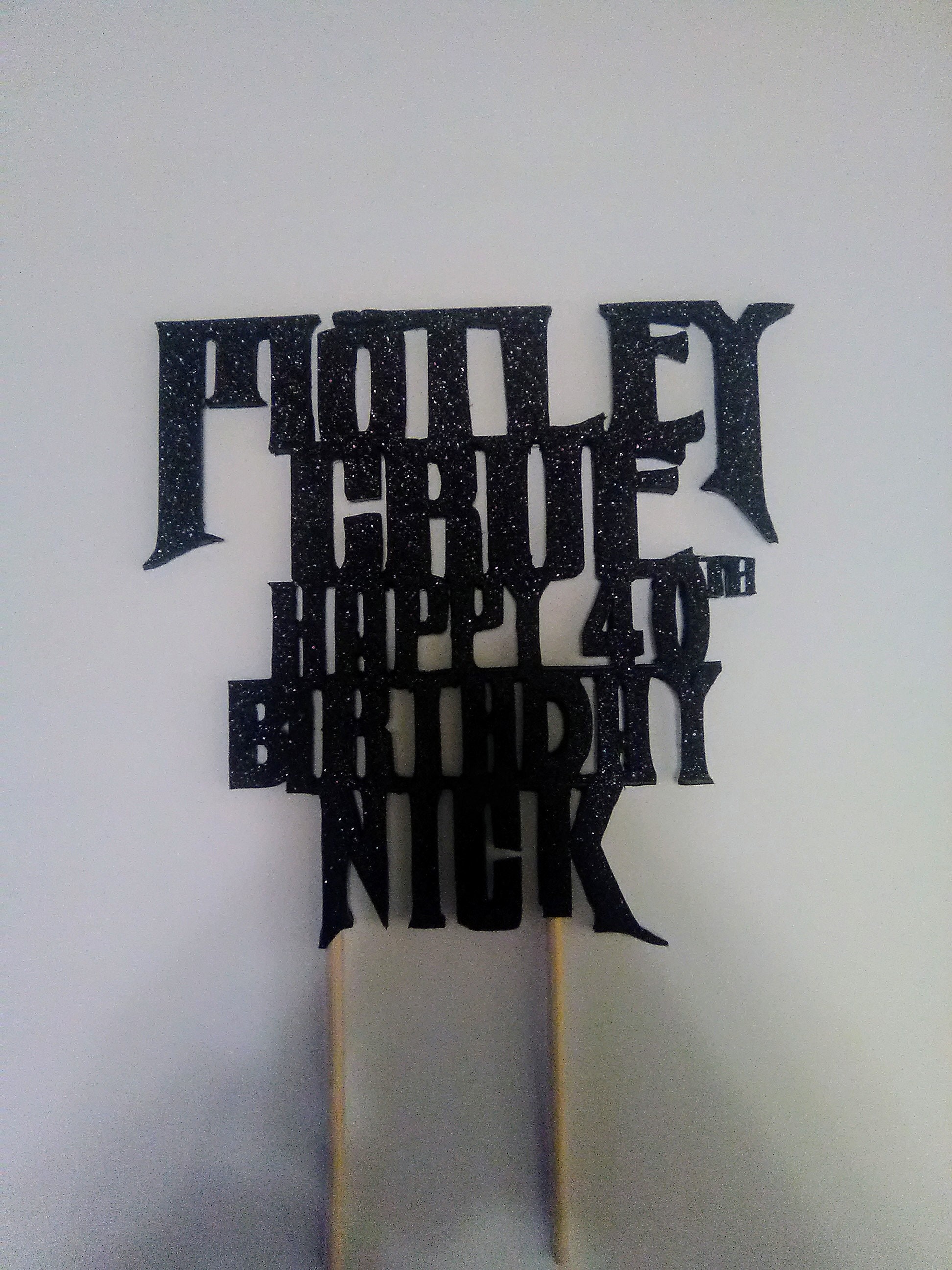 Motley Crue Cake Topper Party Decoration Motley Crue Party - Etsy UK