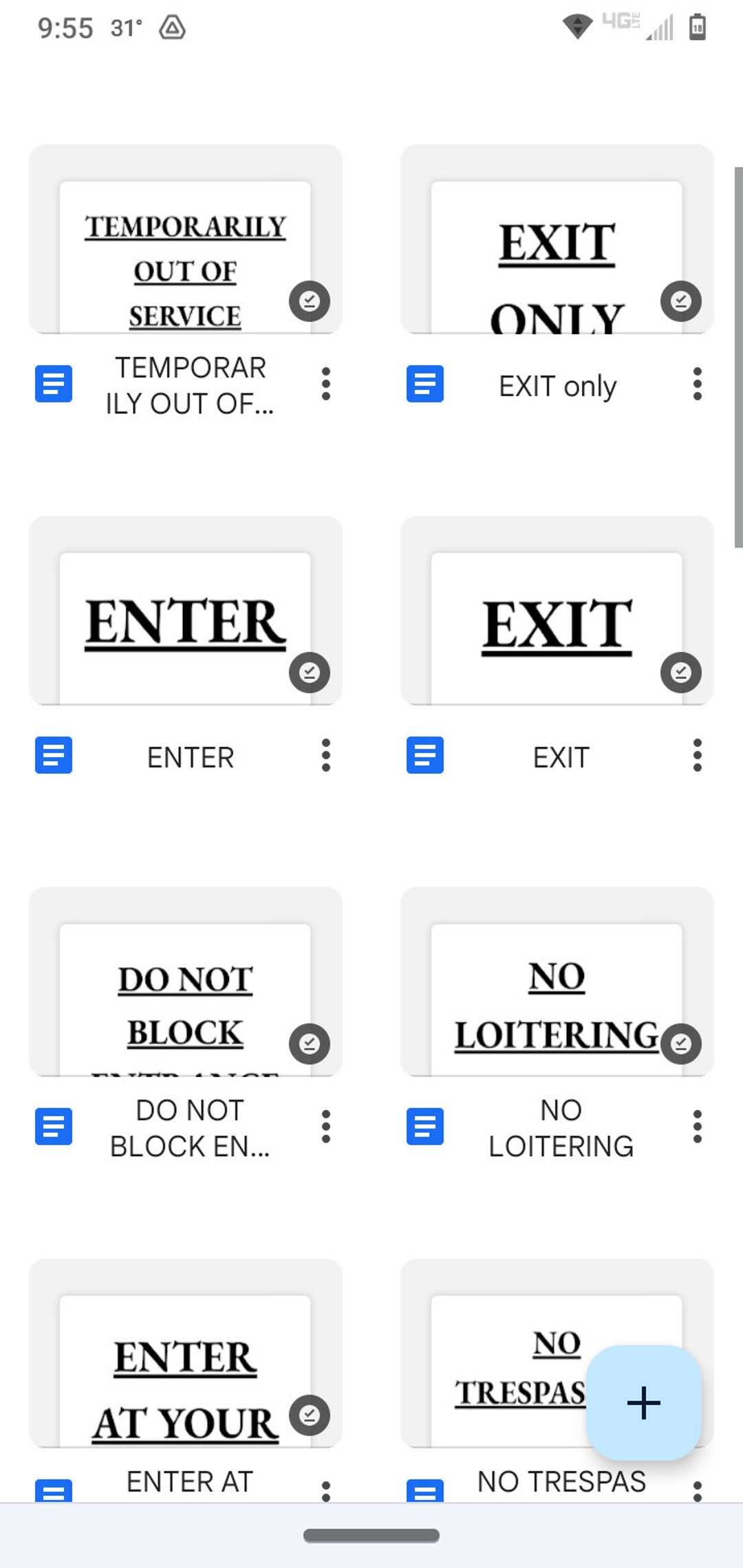 Printable Signs! Printable Download! Multiple Letter Size Everyday ...