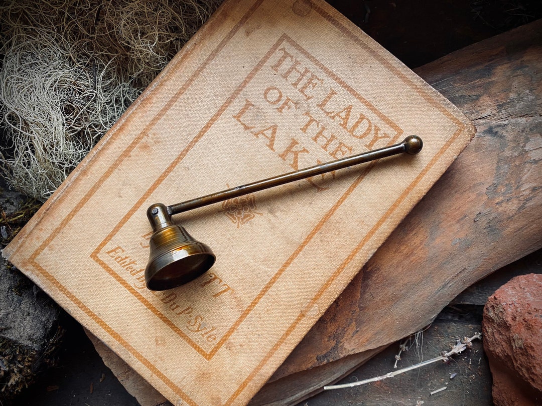 Antique Brass Candle Snuffer | Metal Snuffer | Witchcraft | Candles ...