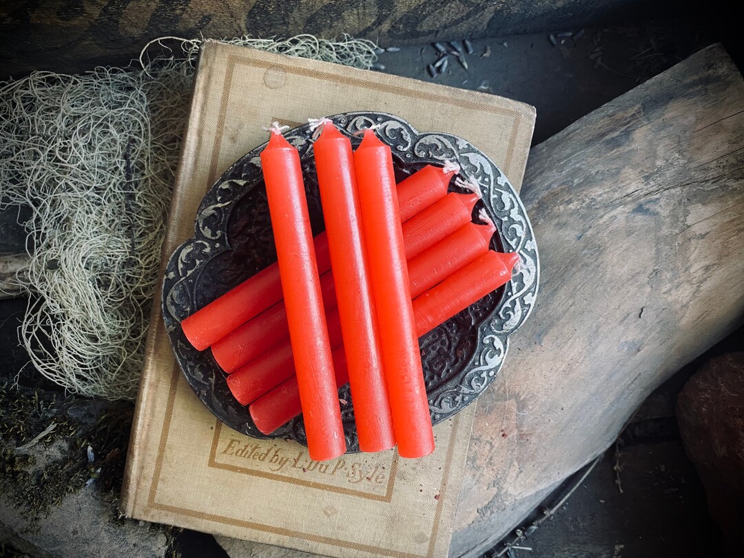 Set of 20 RED IMPERFECT 4 Spell Candles Love Spells - Etsy