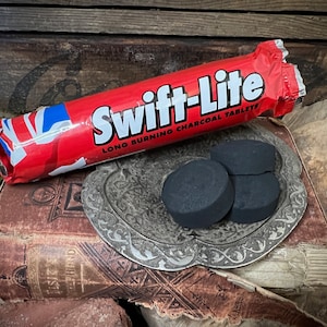 Swift-lite Charcoal 33mm 40mm Smoke Cleansing Ritual Witchcraft Burning ...