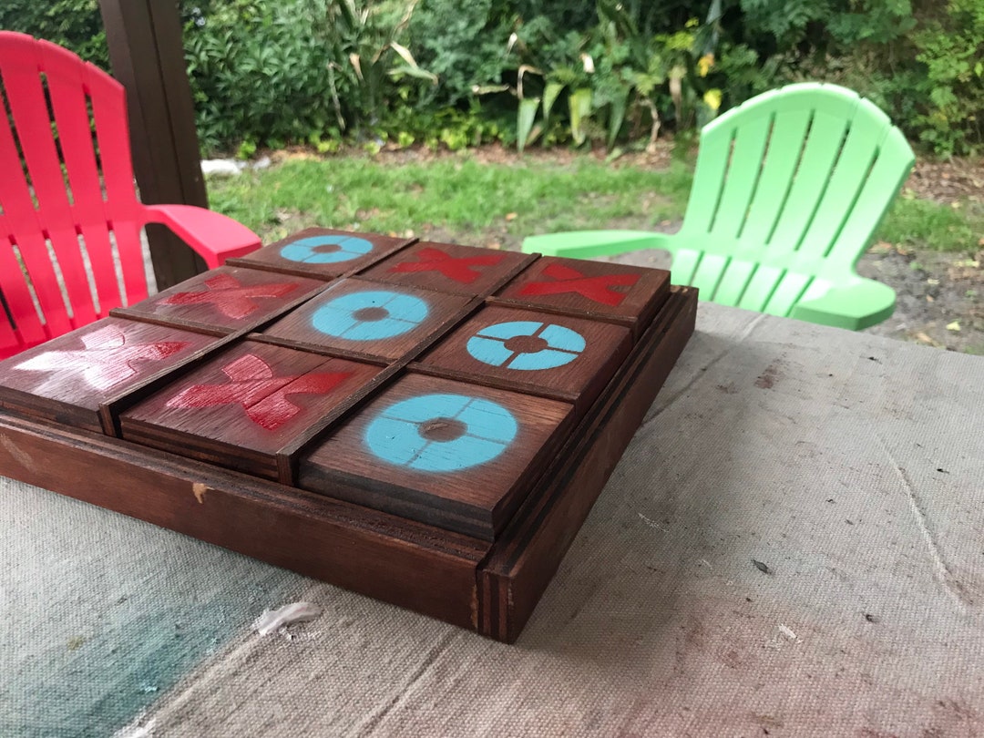 Tic Tac Toe Board Game Mini X and O - Etsy