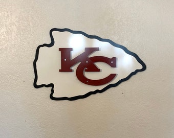 Kansas City Chiefs Metal Art - Etsy