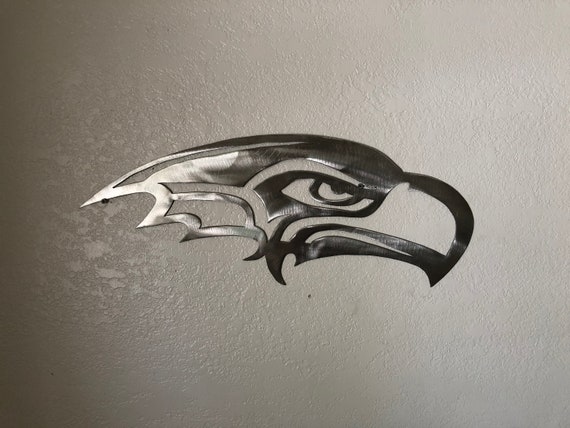 Seattle Seahawks Alternate Logo Metal Cutout | Etsy