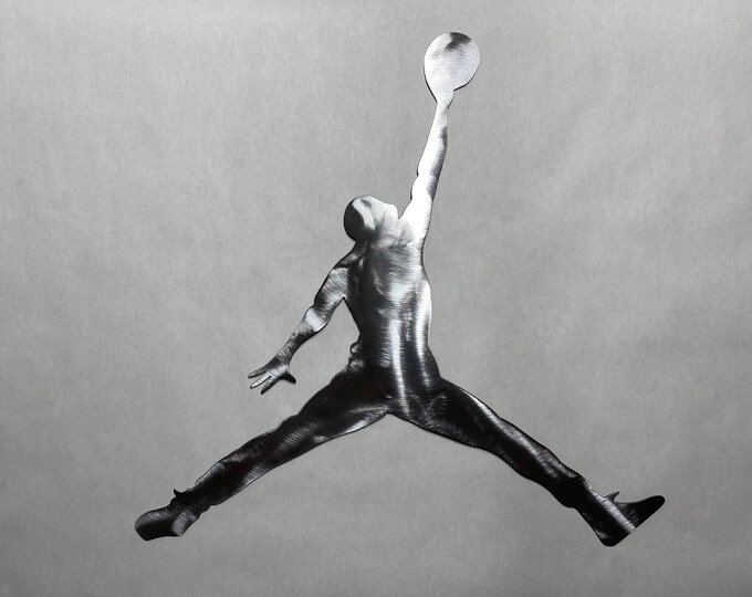 Jordan/nike jumpman Metal Logo Cutout - Etsy