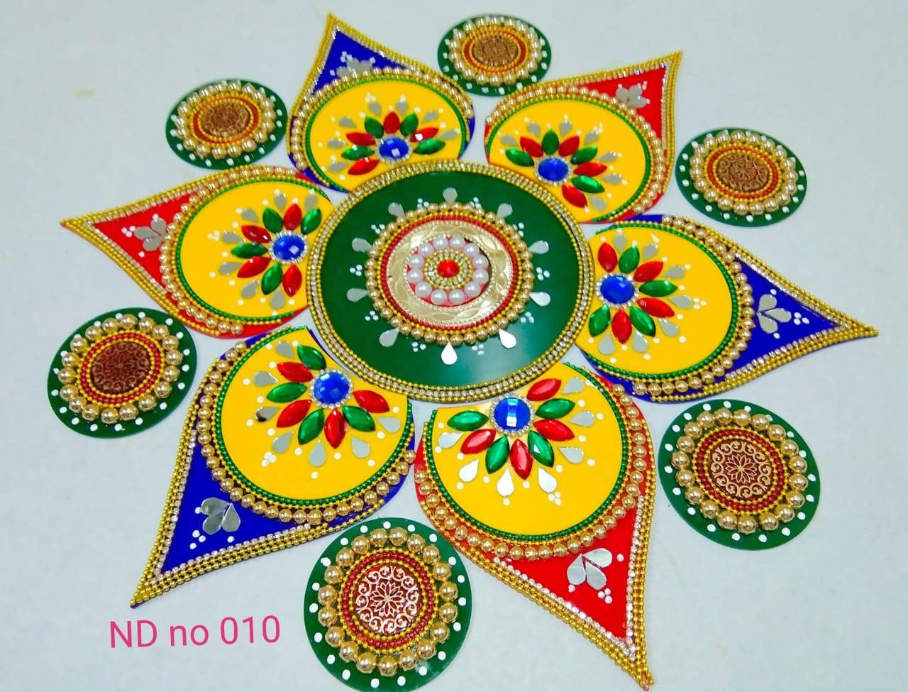 Pre-made Permanent Rangoli (set of 2) - Etsy