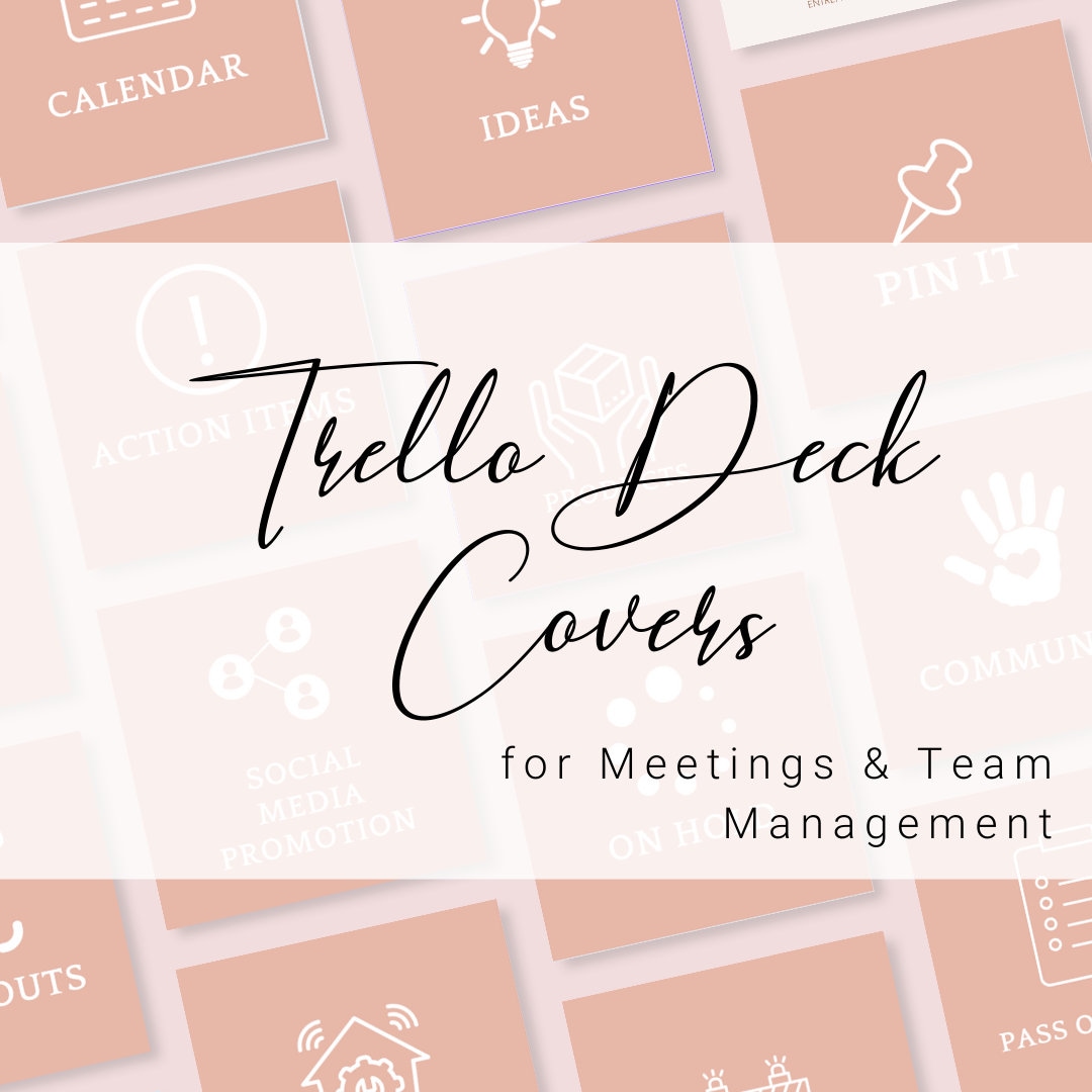 Trello Card Covers for Businesses and Team Meetings - Etsy