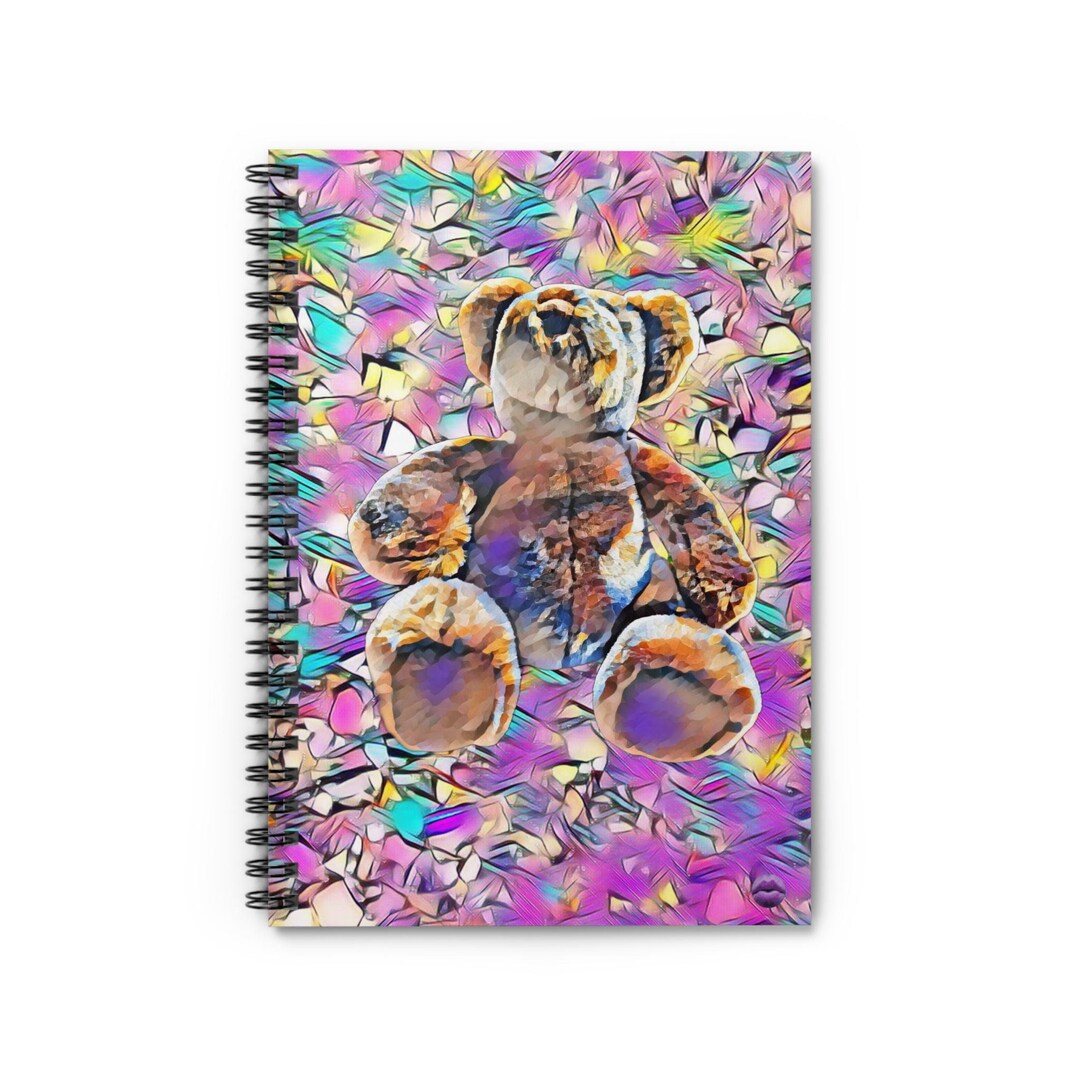 Gorgeous Purple Teddy Bear, Huggable, Squishy! Spiral Notebook - Ruled ...