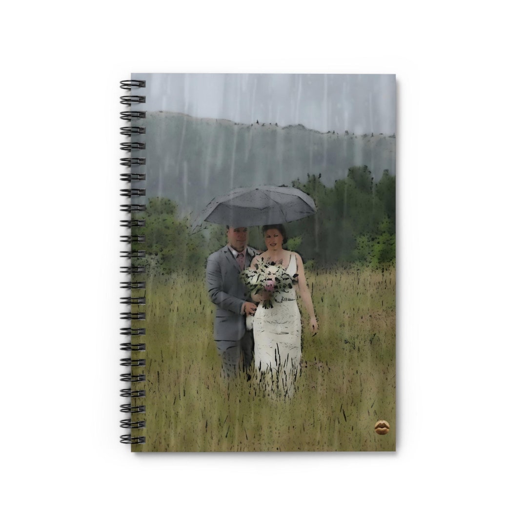Gorgeous Rainy Day Good Luck Couple! 6" X 8" Spiral Notebook - Ruled ...