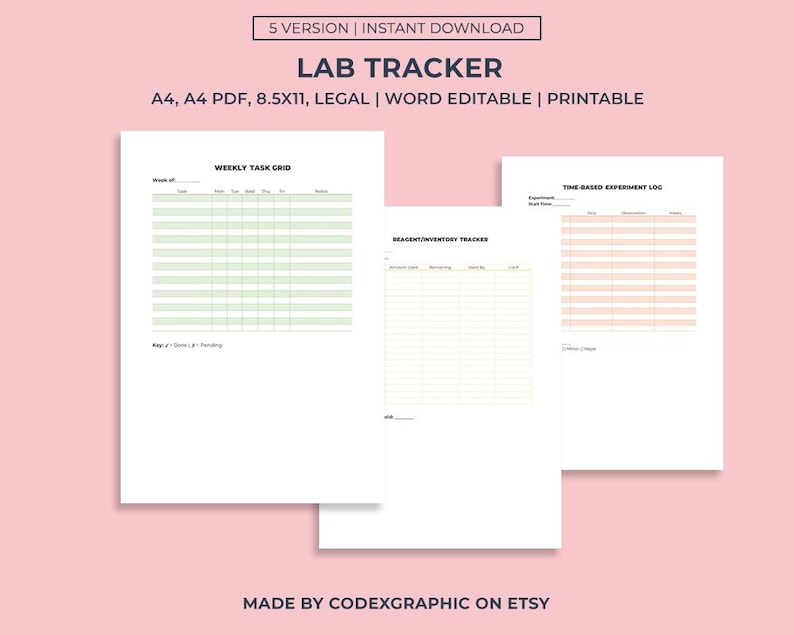 Lab Results Tracker, Blood Test History, POTS Syndrome Monitoring (word ...