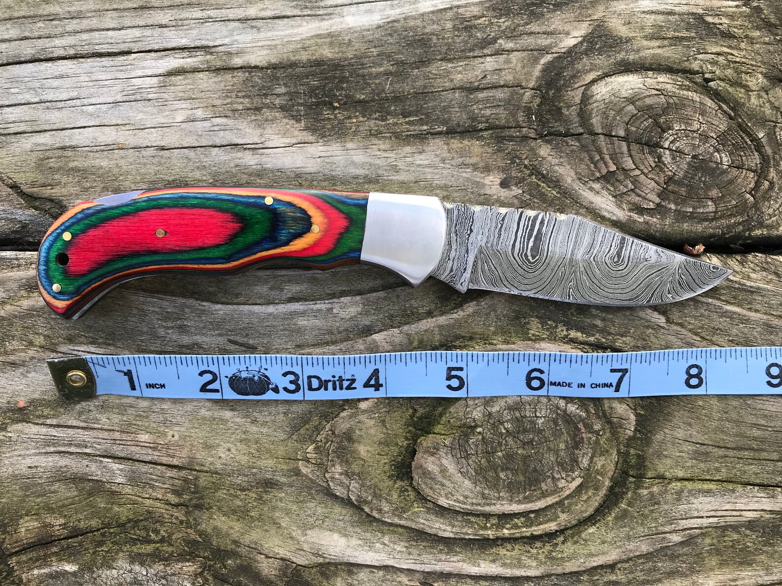 Damascus Knife Custom Damascus Steel Knife Pocket Knife - Etsy