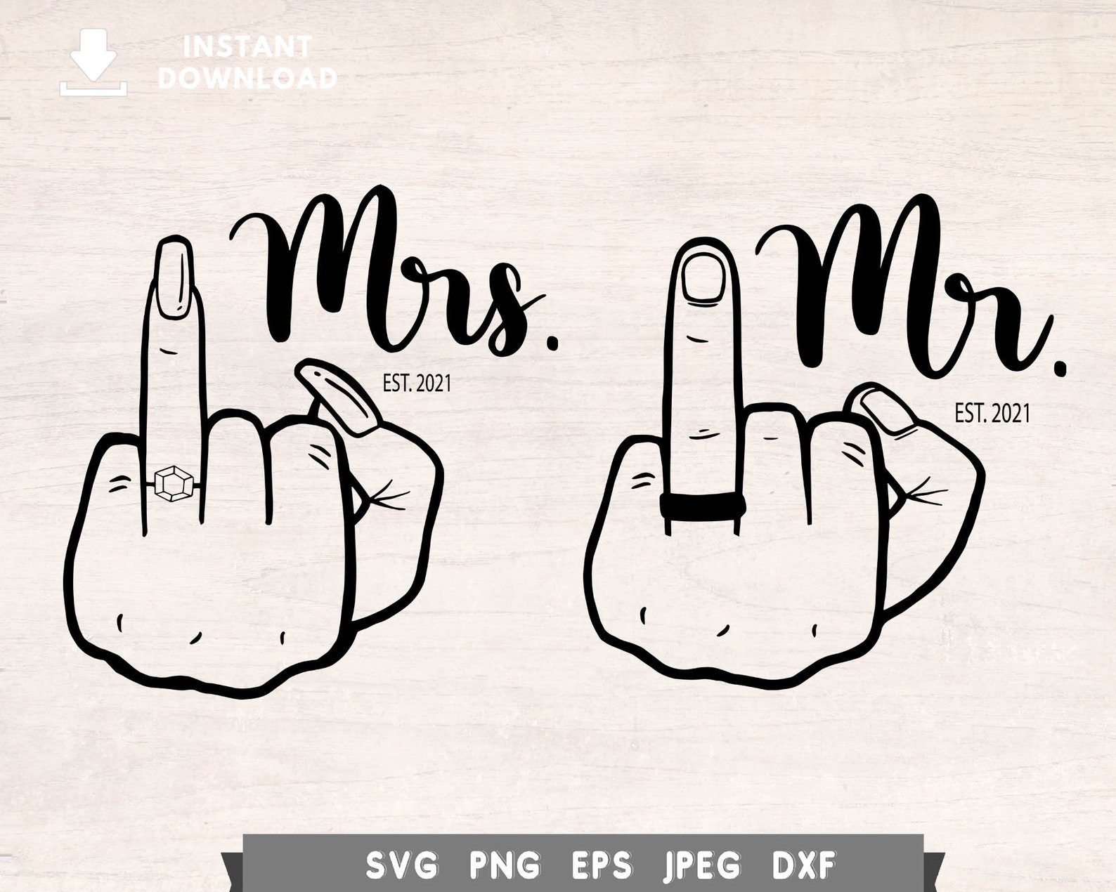 Wedding Finger Svg Bride Ring Finger Svg Marriage Vector Cut File For
