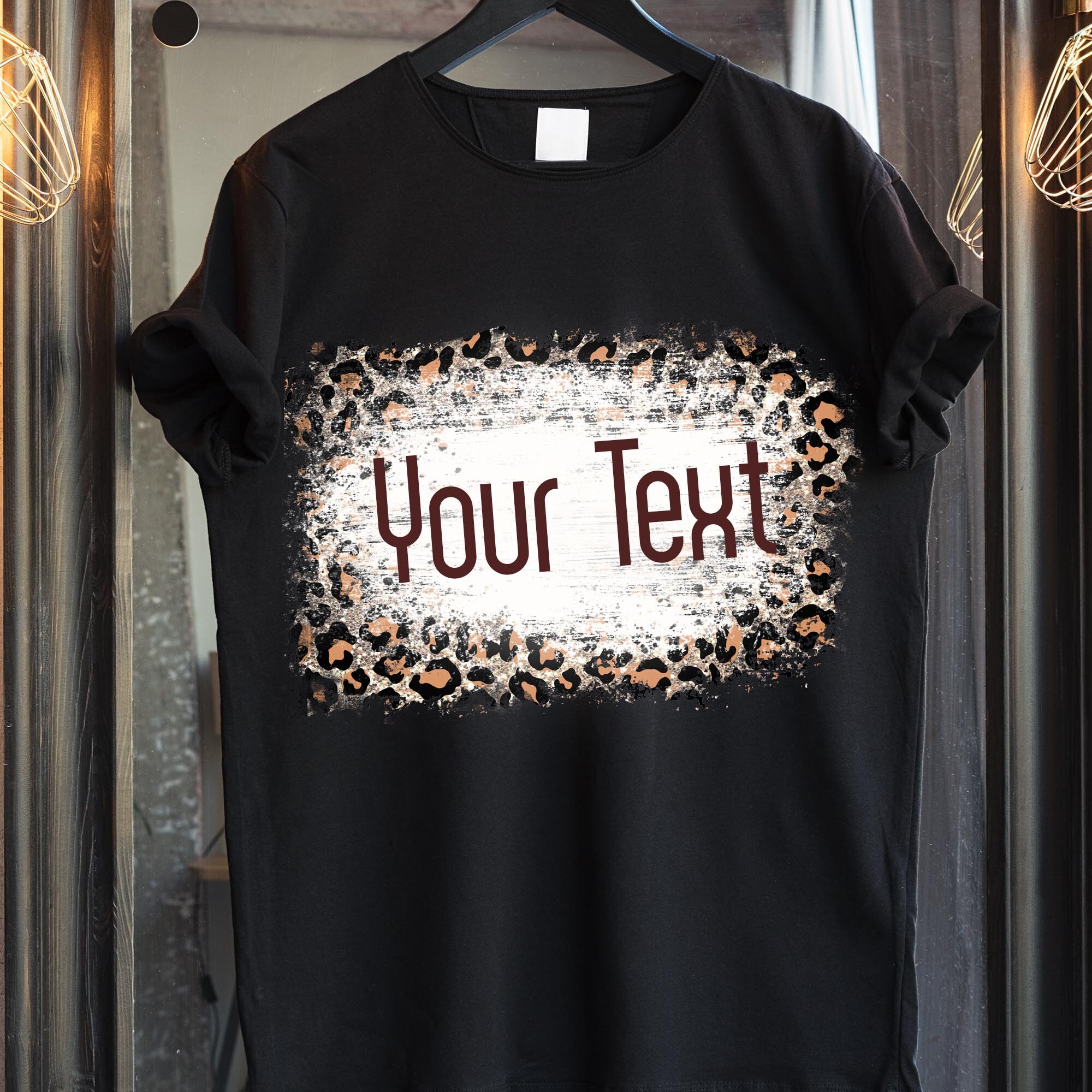 Distressed Leopard Print Background With Bleach Bundle PNG | Etsy