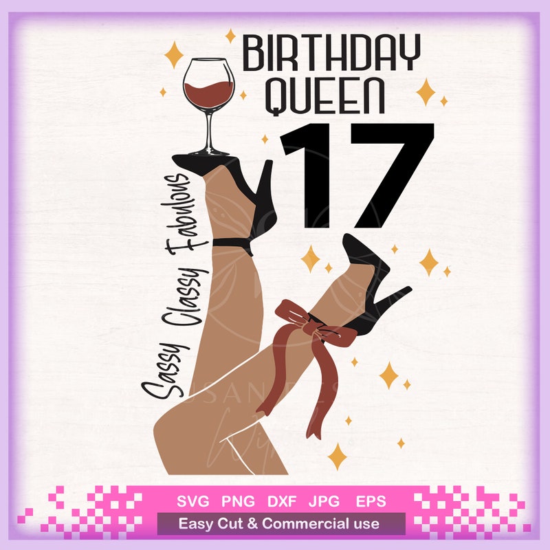 17th Birthday Svg - Etsy