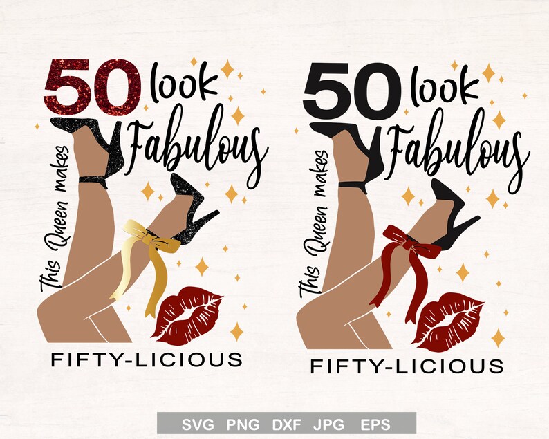 50th Birthday Svg Fifty-licious Its My Birthday Svg High - Etsy
