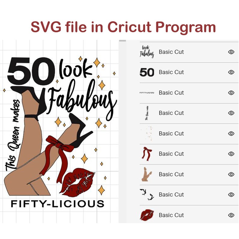 50th Birthday Svg Fifty-licious Its My Birthday Svg High - Etsy