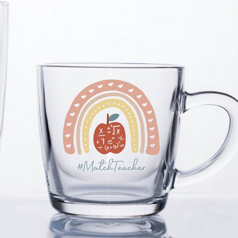 Boho Math Rainbow Teacher Svg Teacher Life Svg Match Teacher | Etsy