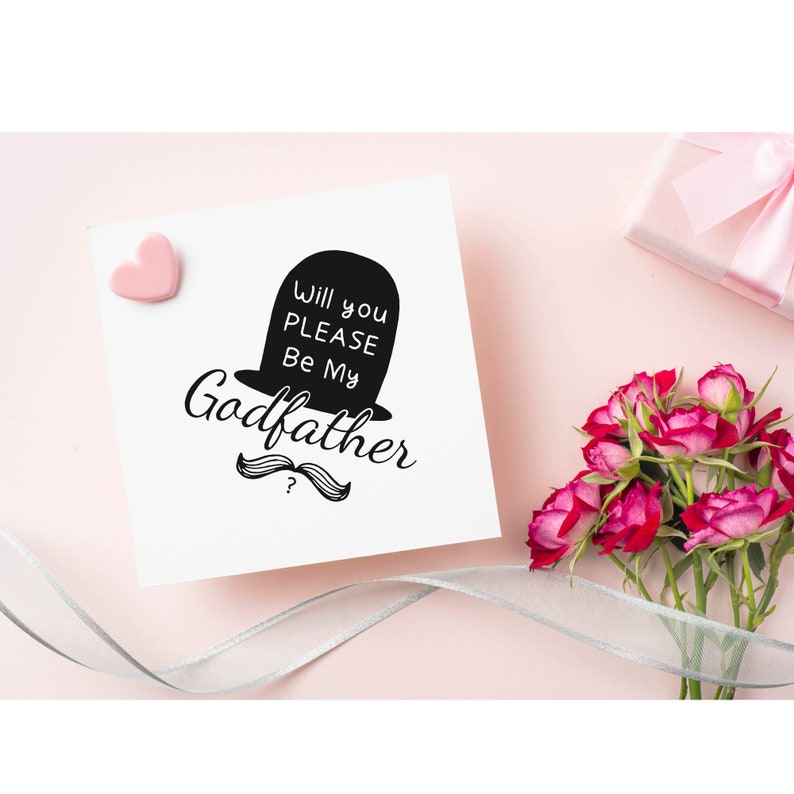 Godfather Proposal Card SVG File Godfather Svg Will You Be - Etsy