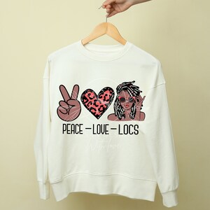 Peace Love Locs Svg Bundle, African Svg, Afrocentric Svg, Dreads Svg ...