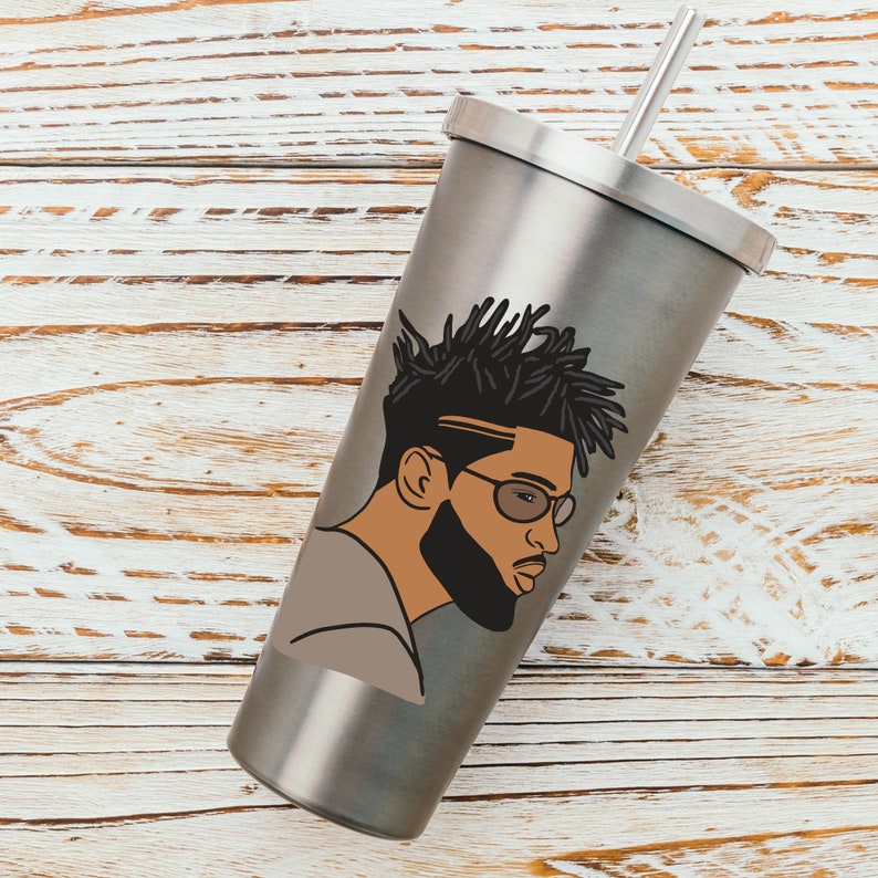 Black Male Locs With Glasses Svg Black King Loc'd Svg - Etsy