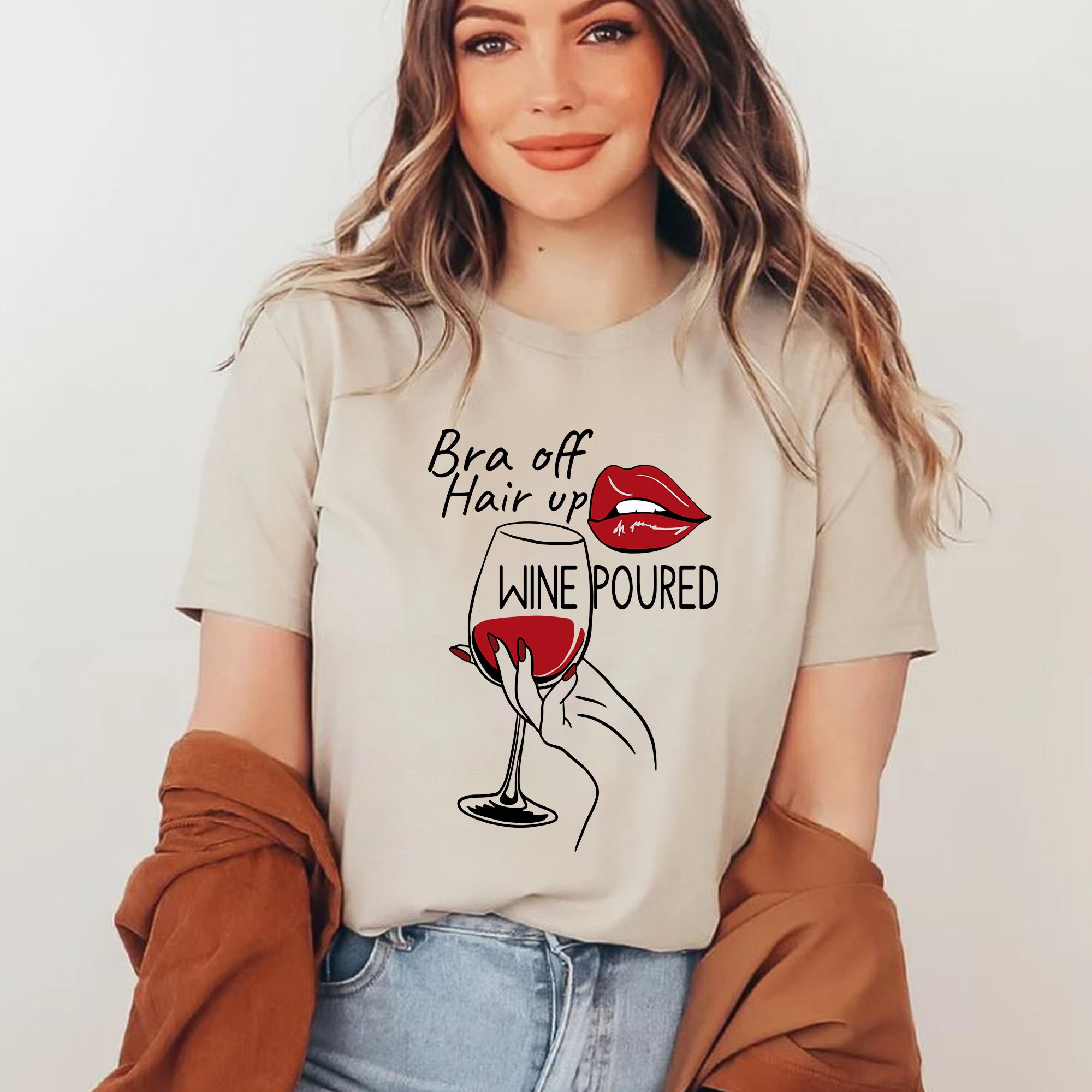 Bra Off Hair Up Wine Poured Svg Wine Diva Svg Alcohol Svg - Etsy