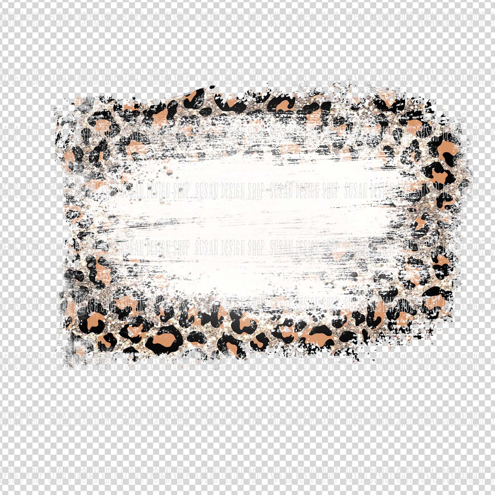 Distressed Leopard Print Background With Bleach Bundle PNG | Etsy