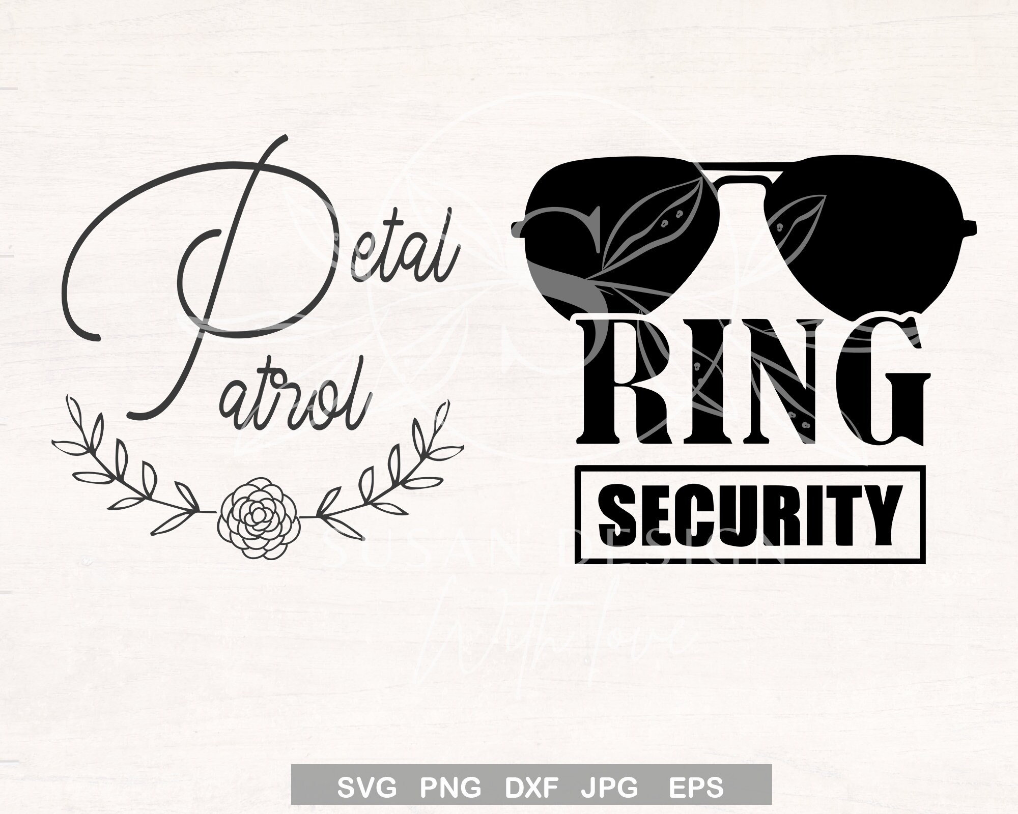 Ring Security SVG Petal Patrol Svg Wedding SVG Ring Bearer - Etsy