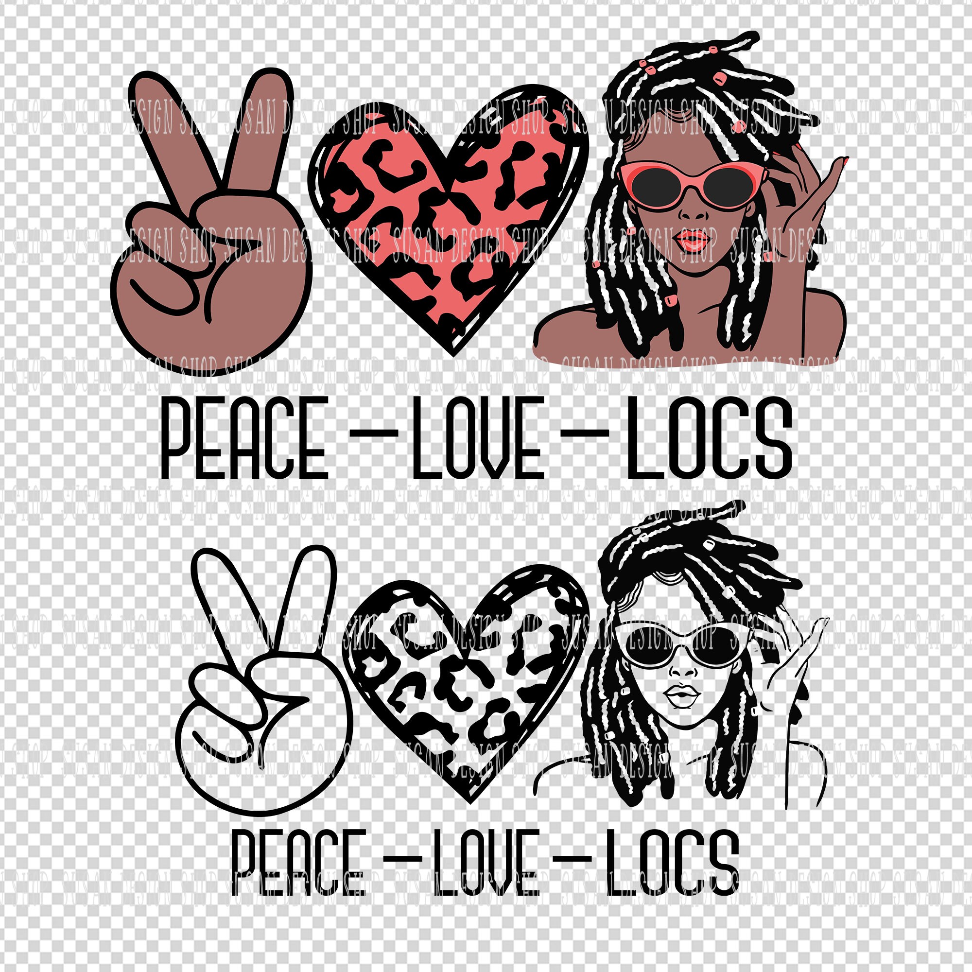 Peace Love Locs Svg Bundle African Svg Afrocentric Svg - Etsy Singapore